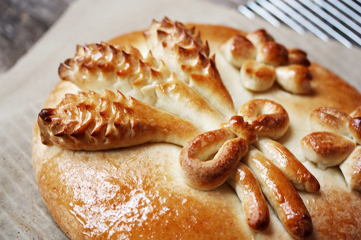 Bulgarian Christmas Eve Honey Bread - Seasons and Suppers