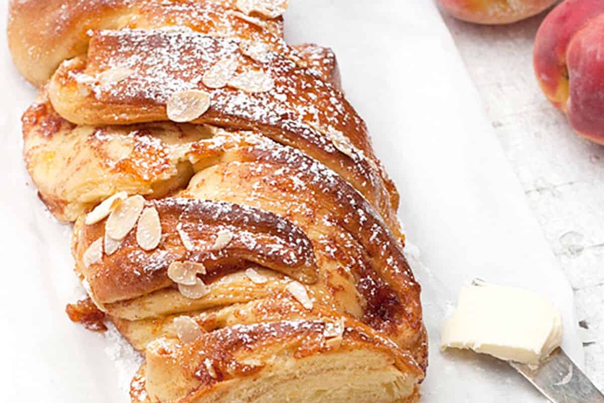 Peach Flip Sweet Bread - Seasons and Suppers