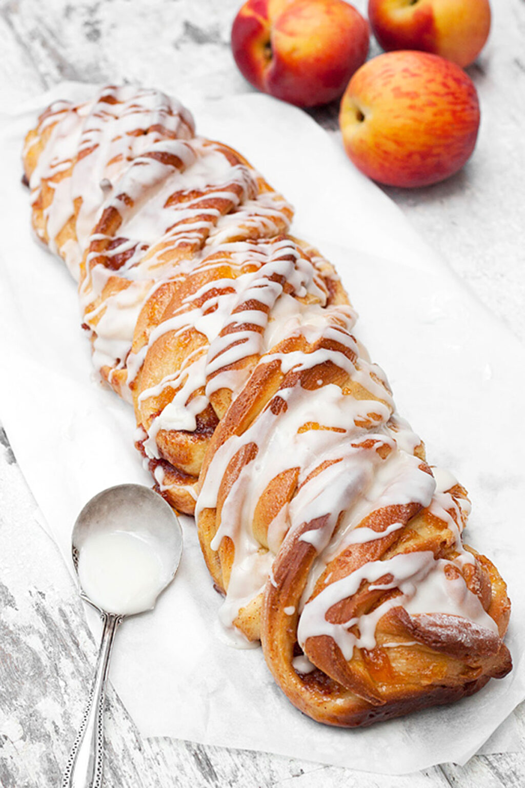 Peach Flip (Braided Peach Danish) - Seasons and Suppers