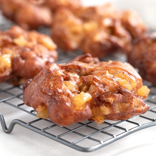 Classic Apple Fritter Doughnuts | Seasons and Suppers