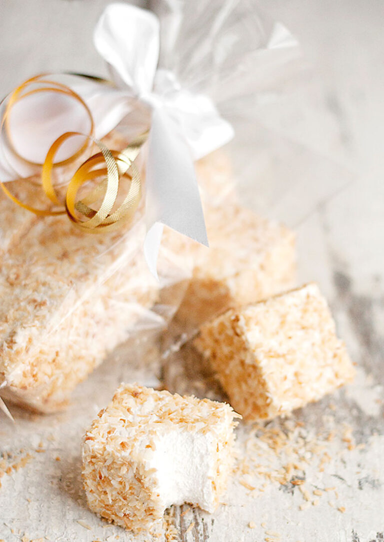 Easy Homemade Toasted Coconut Marshmallows - Seasons and Suppers