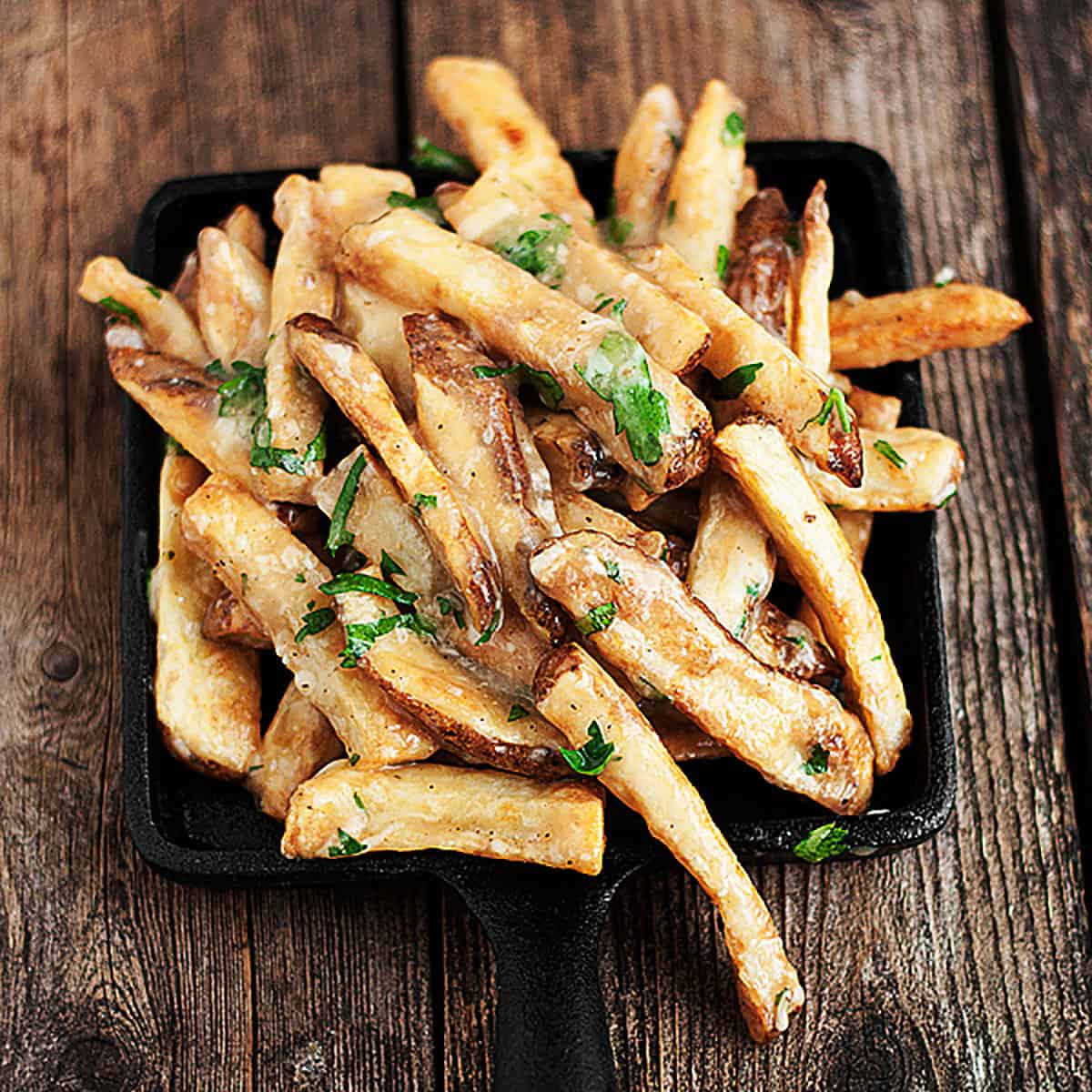 Oven Baked Cheese and Gravy Fries | Seasons and Suppers
