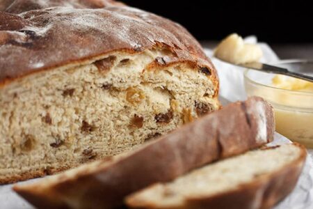 Traditional Irish Barmbrack Bread (Tea Brack) - Seasons and Suppers