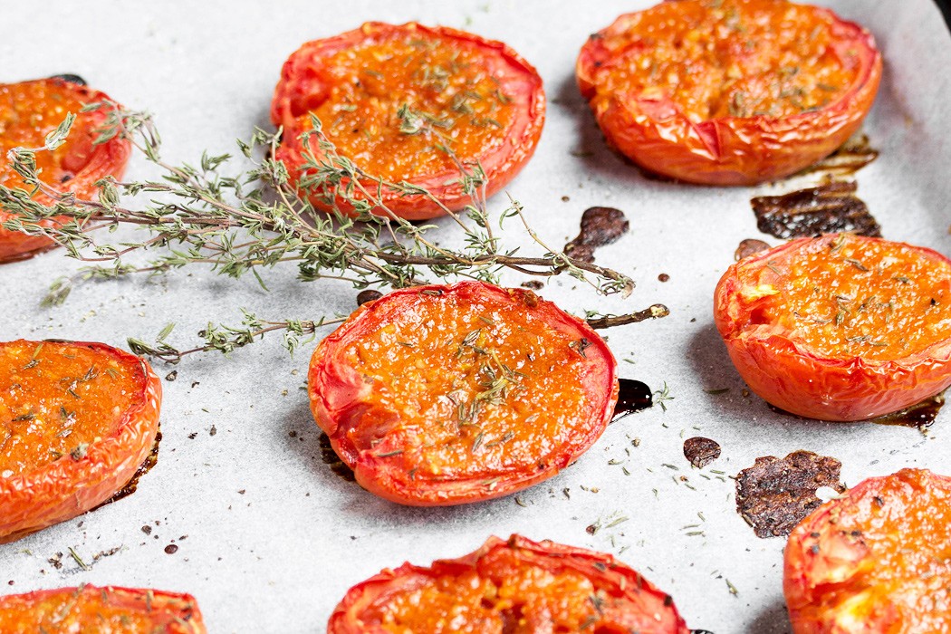 Candied Roma Tomatoes - Seasons and Suppers
