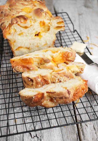 Chunky Cheddar Cheese Bread - Seasons and Suppers