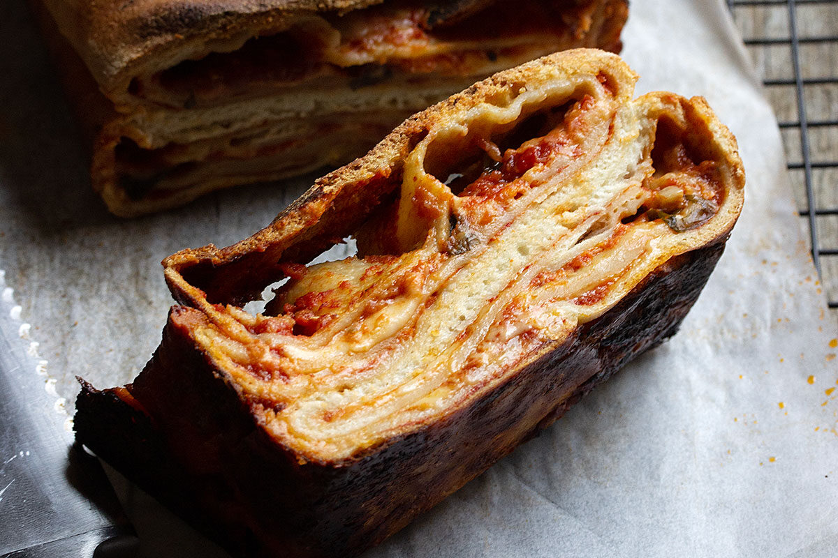 Italian Scaccia (Lasagna Loaf) - Seasons and Suppers
