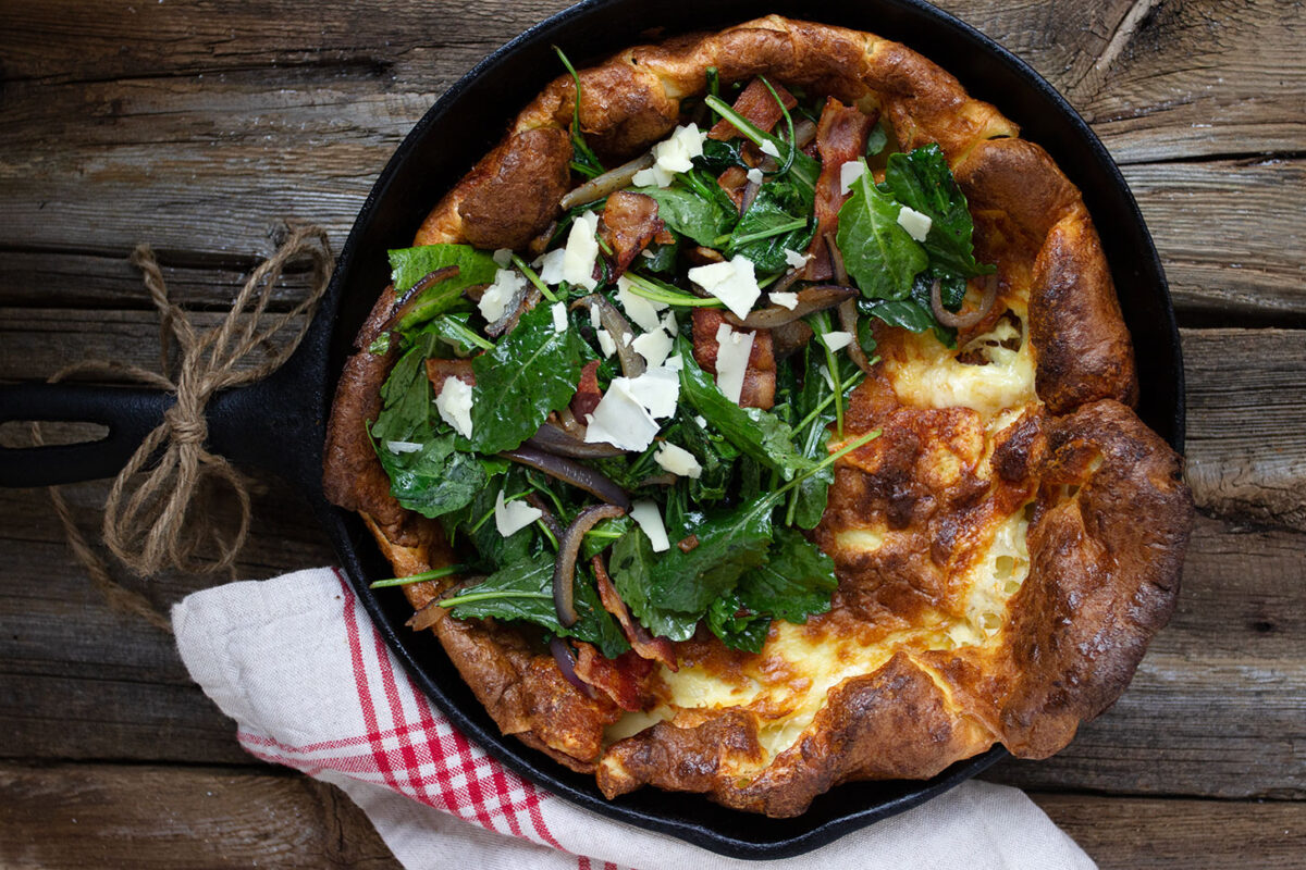 Bacon Dutch Baby - Seasons and Suppers