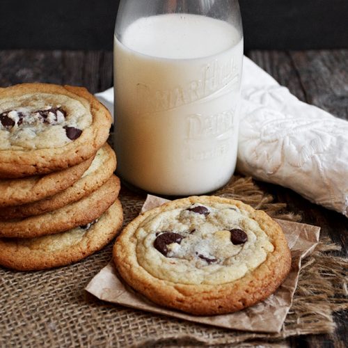 Peanut Butter and Chocolate Chip Double Layer Cookies