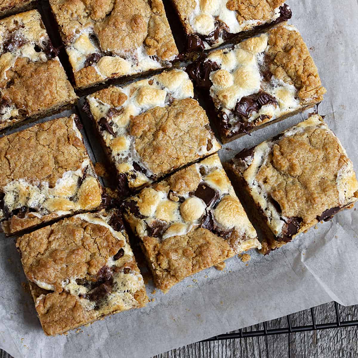 S'mores Cookie Bars - Seasons and Suppers