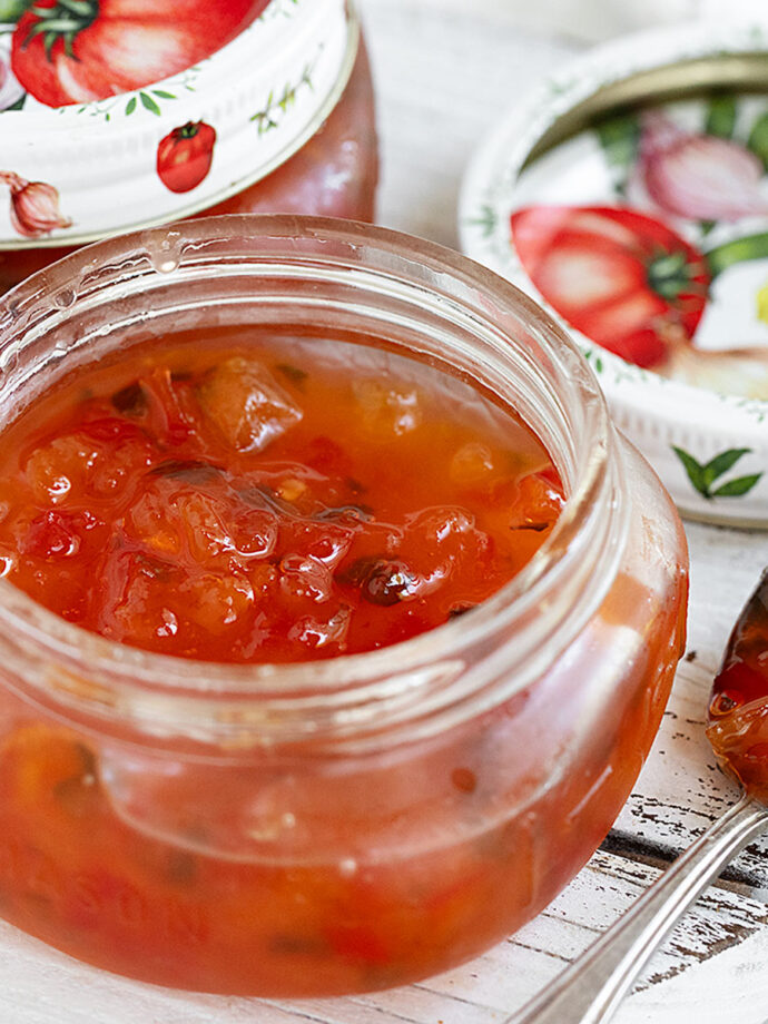 Easy No-Pectin Red Pepper Jam - Seasons and Suppers