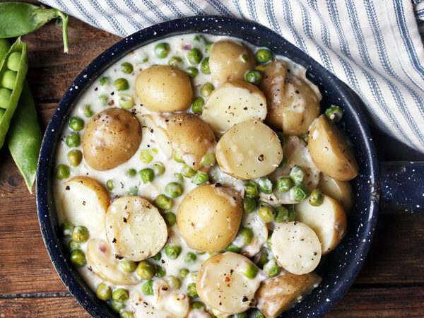 Creamed Peas and Potatoes - Seasons and Suppers