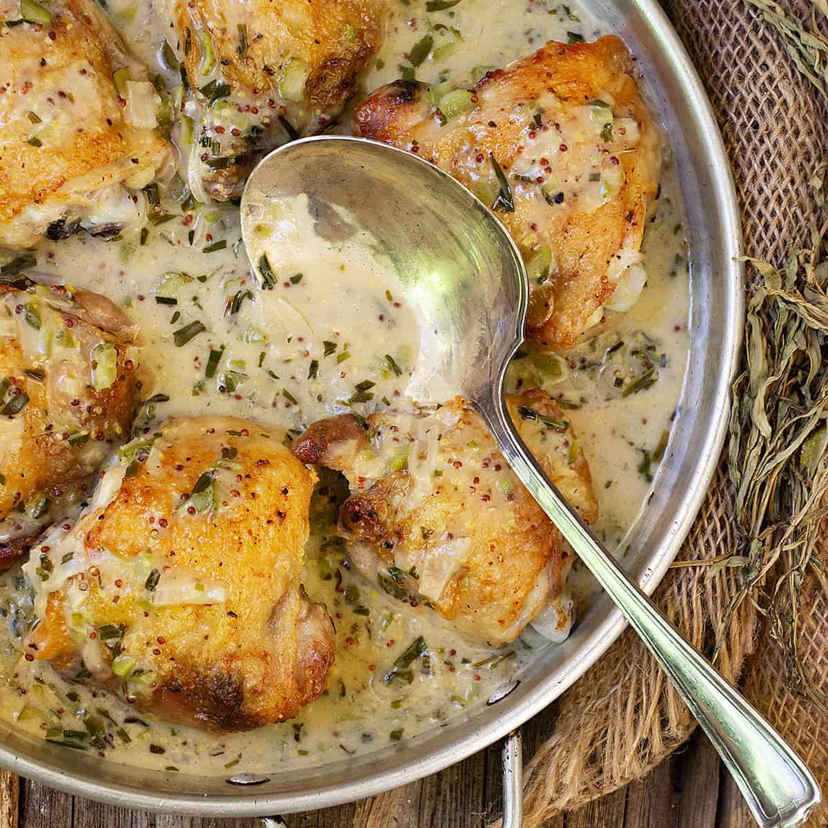 Cornichon Chicken - Seasons and Suppers