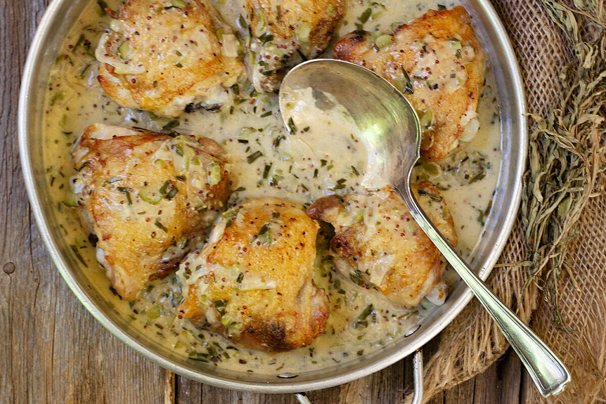 Cornichon Chicken - Seasons and Suppers