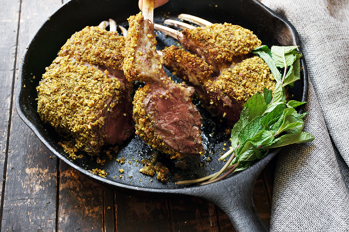 Almond Panko Crusted Lamb Lollipops - Seasons and Suppers