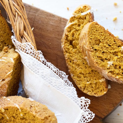 Pumpkin Spice Biscotti - Seasons and Suppers