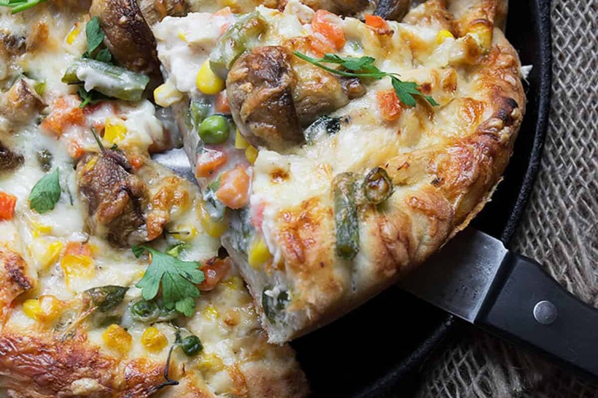 Deep-Dish Turkey Pizza - Seasons and Suppers