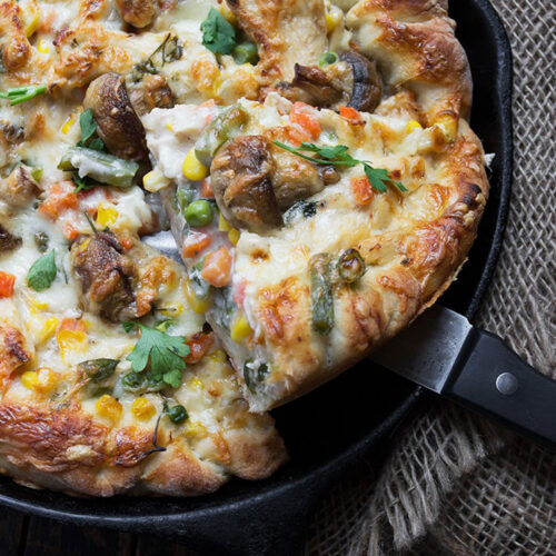 Deep-Dish Turkey Pizza - Seasons and Suppers