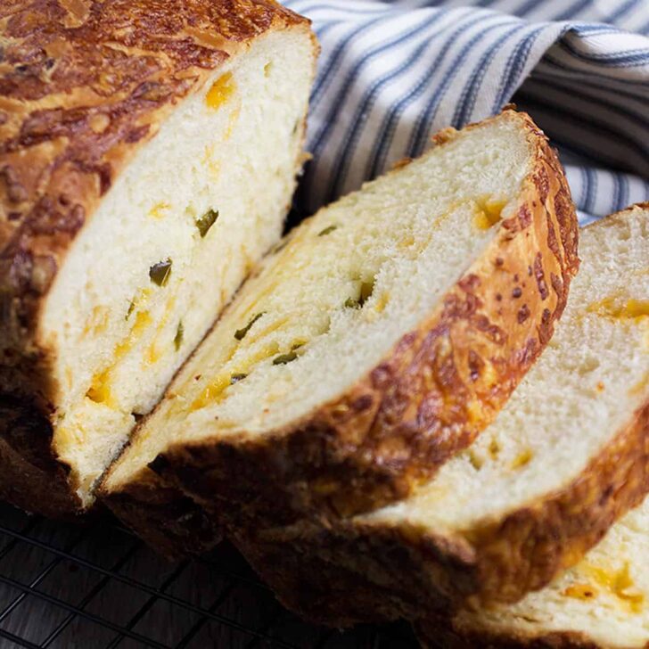 Chunky Cheddar Cheese Bread - Seasons and Suppers