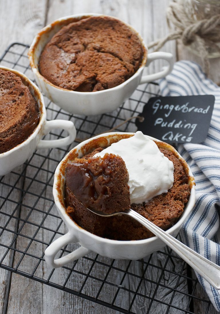 Gingerbread Pudding Cake - Seasons and Suppers