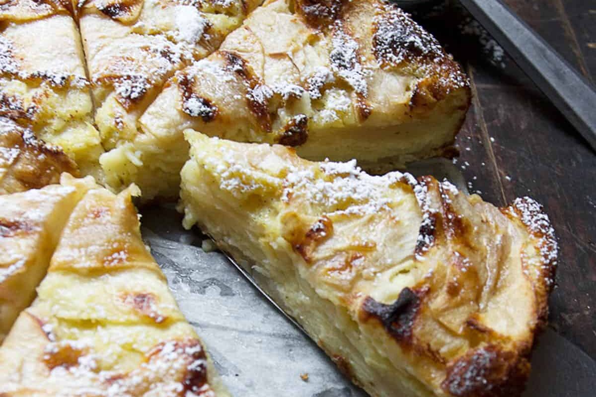 Invisible Apple Cake - Seasons and Suppers