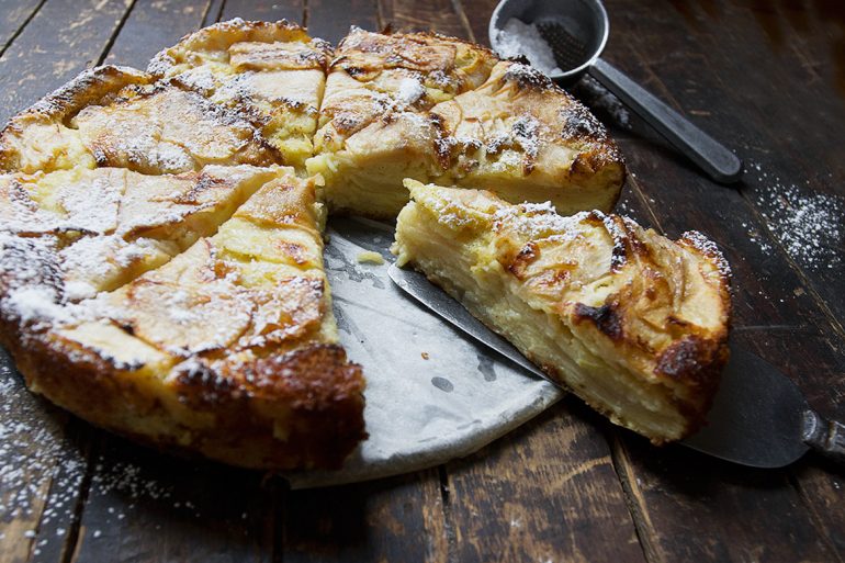 Invisible Apple Cake - Seasons and Suppers