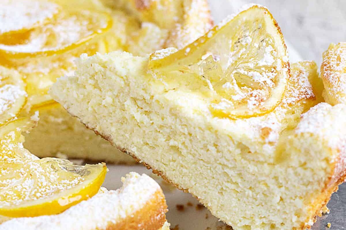 Lemon Ricotta Cake with Candied Lemons | Seasons and Suppers