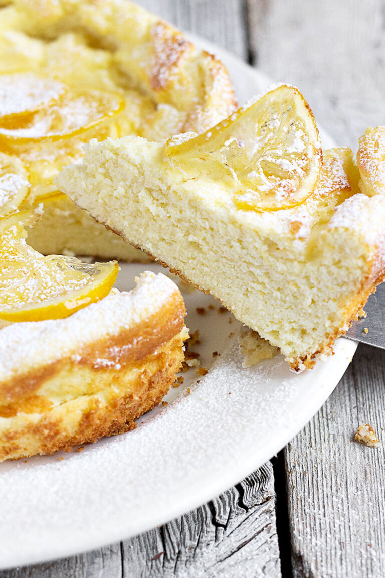 Lemon Ricotta Cake with Candied Lemons | Seasons and Suppers