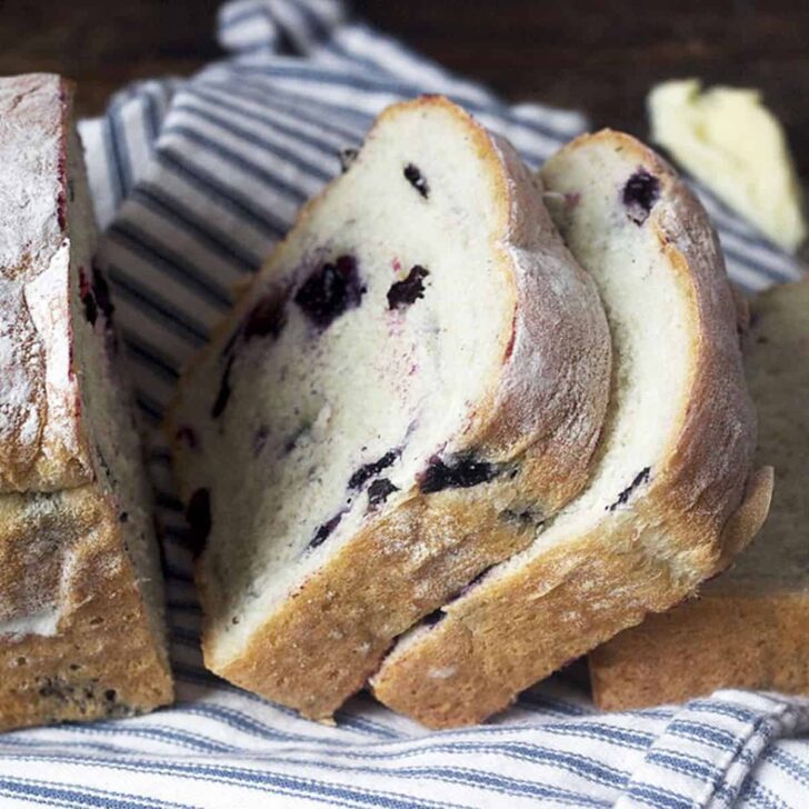 Fresh Blueberry Yeast Bread - Seasons and Suppers