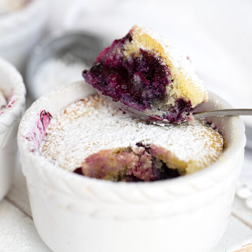 Blueberry Pudding Cake - Seasons and Suppers