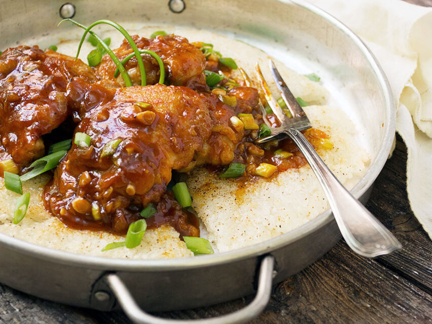 Spicy Korean Chicken with Crispy Rice - Seasons and Suppers