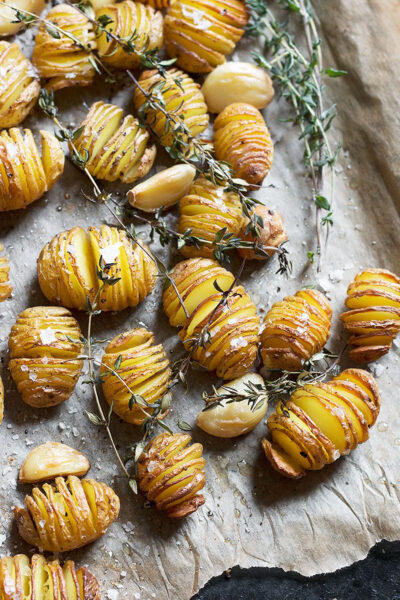 Hasselback Mini Potatoes - Seasons and Suppers