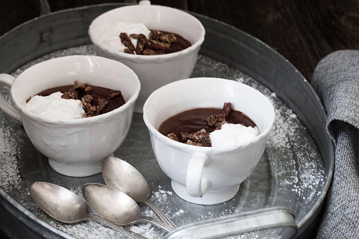 Hot Cocoa Pudding - Seasons and Suppers