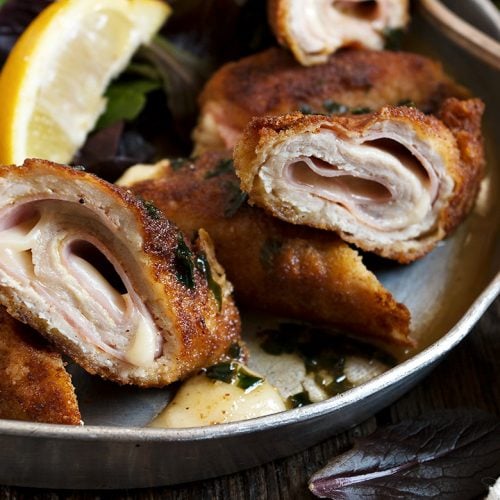Pork Cordon Bleu with Lemon Pan Sauce - Seasons and Suppers