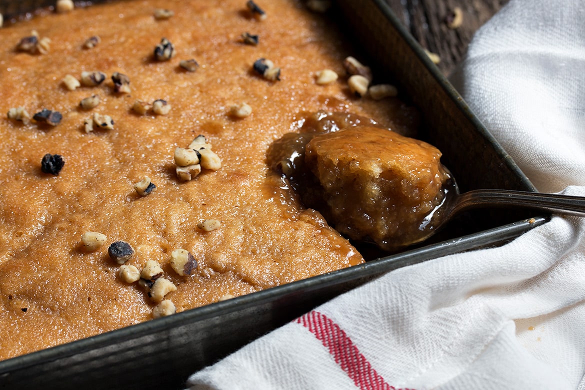 Maple Walnut Pudding Chômeur - Seasons and Suppers