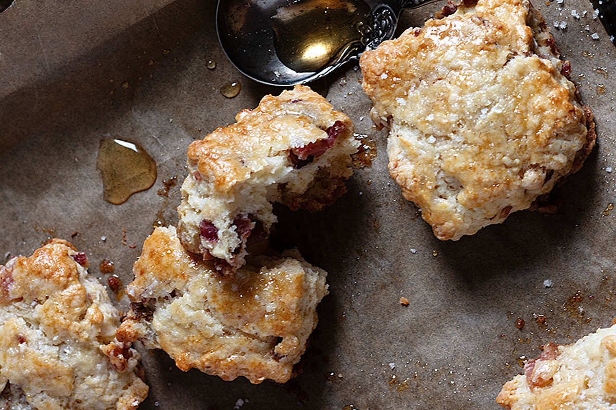 Maple Bacon Biscuits - Seasons and Suppers