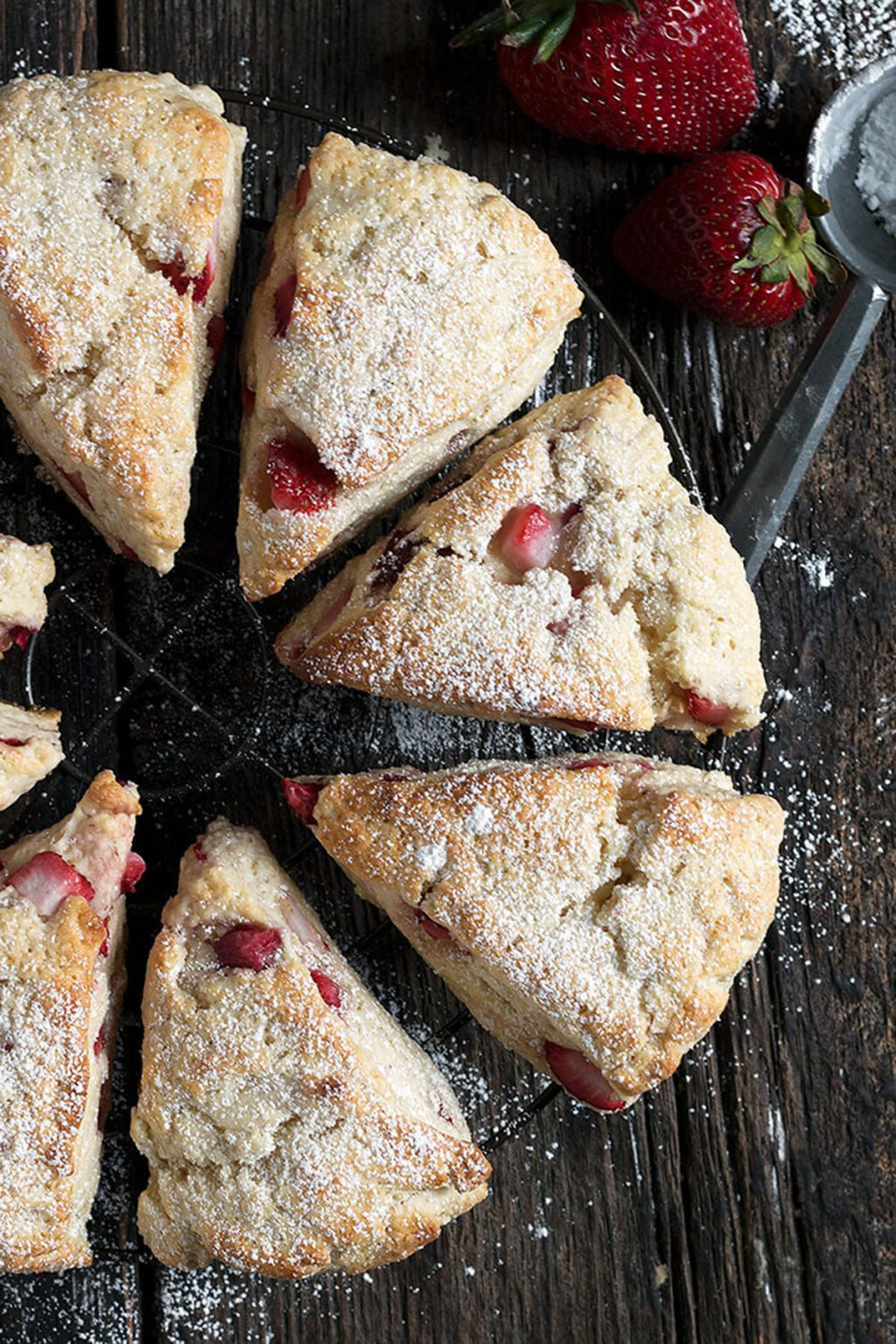 Strawberry Cream Scones - Seasons and Suppers