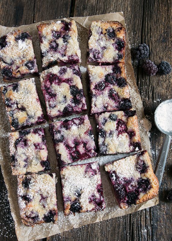 Blackberry Crumb Squares - Seasons and Suppers