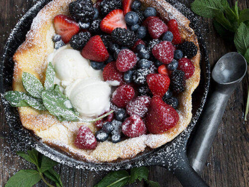 Fresh Fruit Dutch Baby - Seasons and Suppers