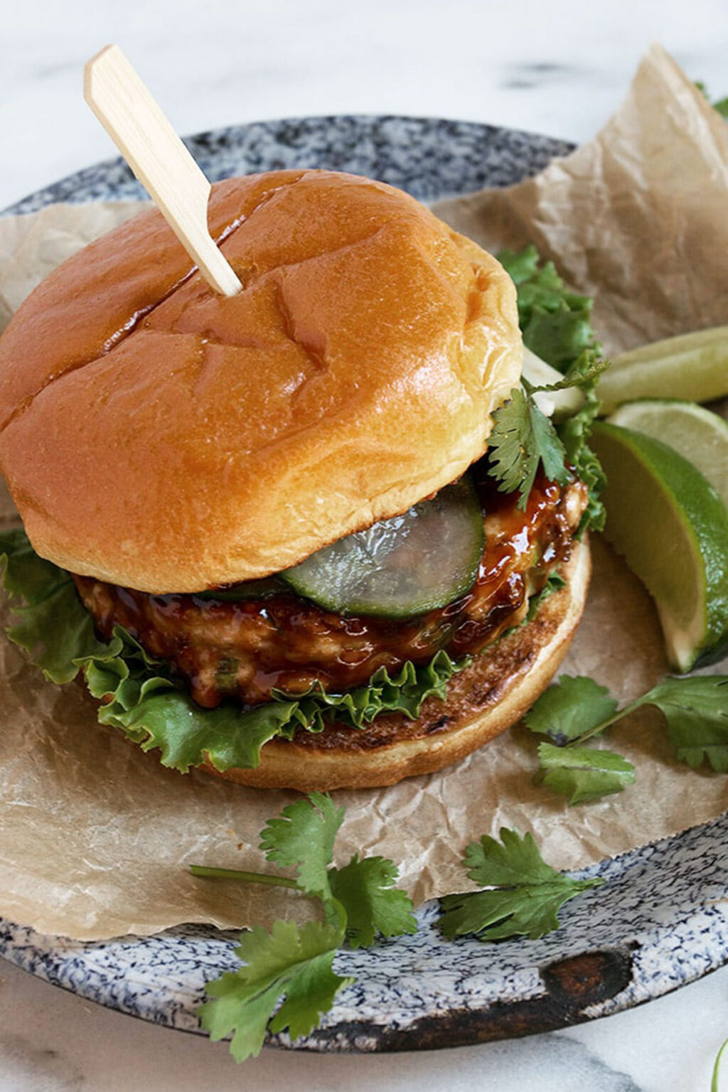 Teriyaki Glazed Salmon Burgers - Seasons and Suppers