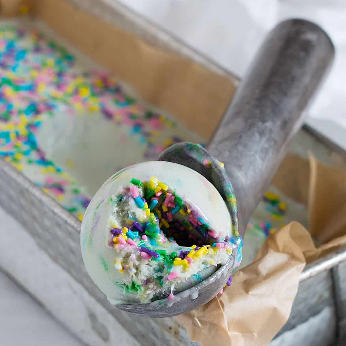 Birthday Cake Gelato - Seasons and Suppers