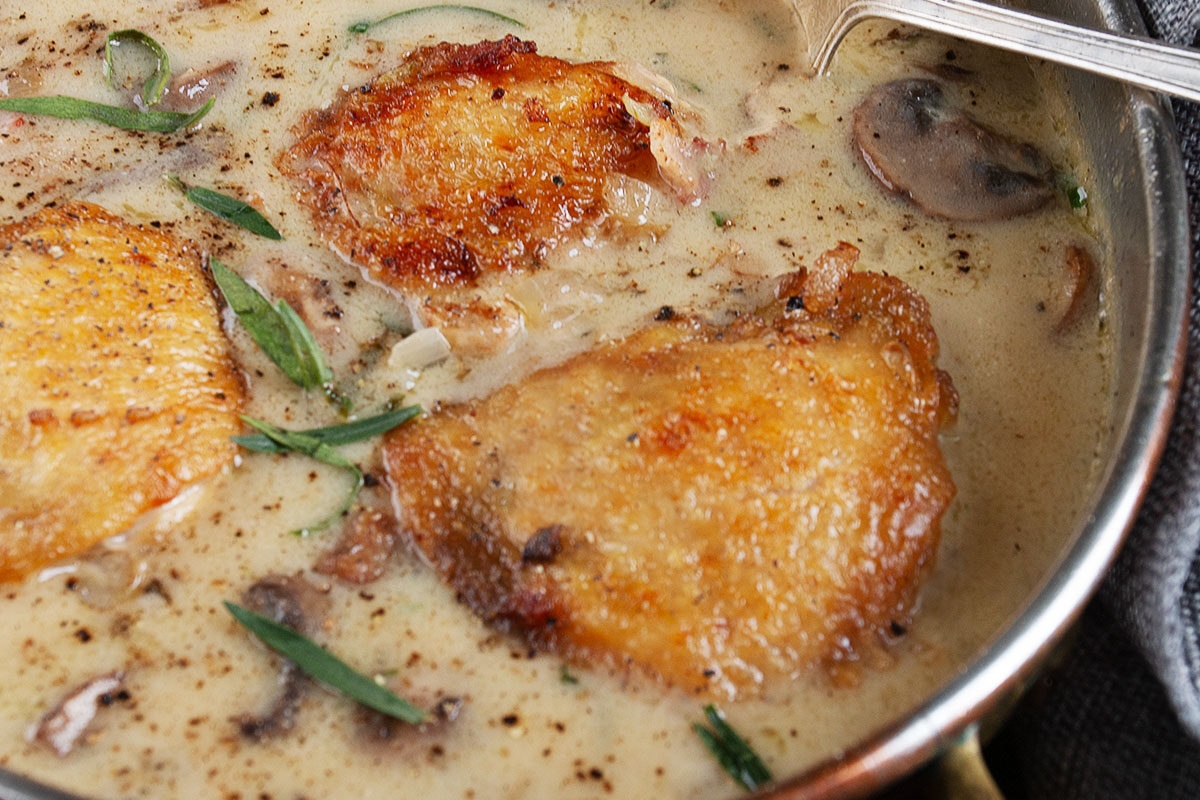 Saucy French Chicken - Seasons and Suppers