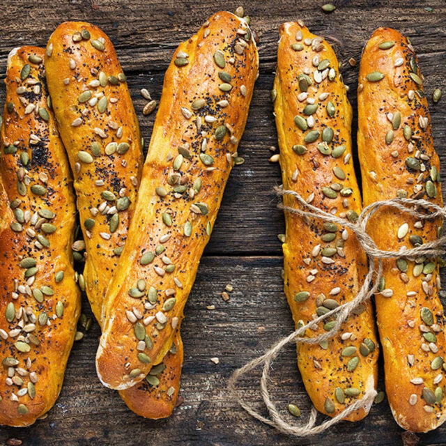 Seeded Pumpkin Bread Sticks - Seasons and Suppers