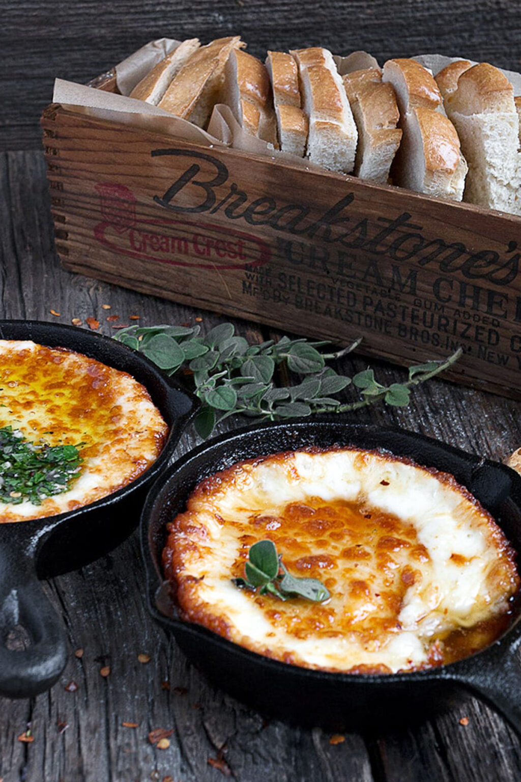 Melted Provolone Cheese Provoleta - Seasons and Suppers