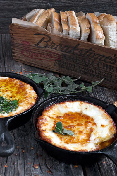 Melted Provolone Cheese Provoleta - Seasons and Suppers