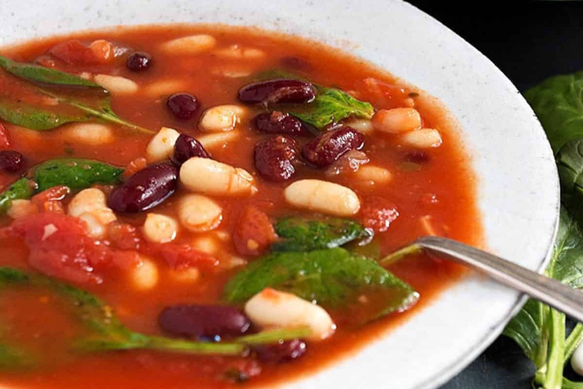 Bean and Spinach Soup - Seasons and Suppers