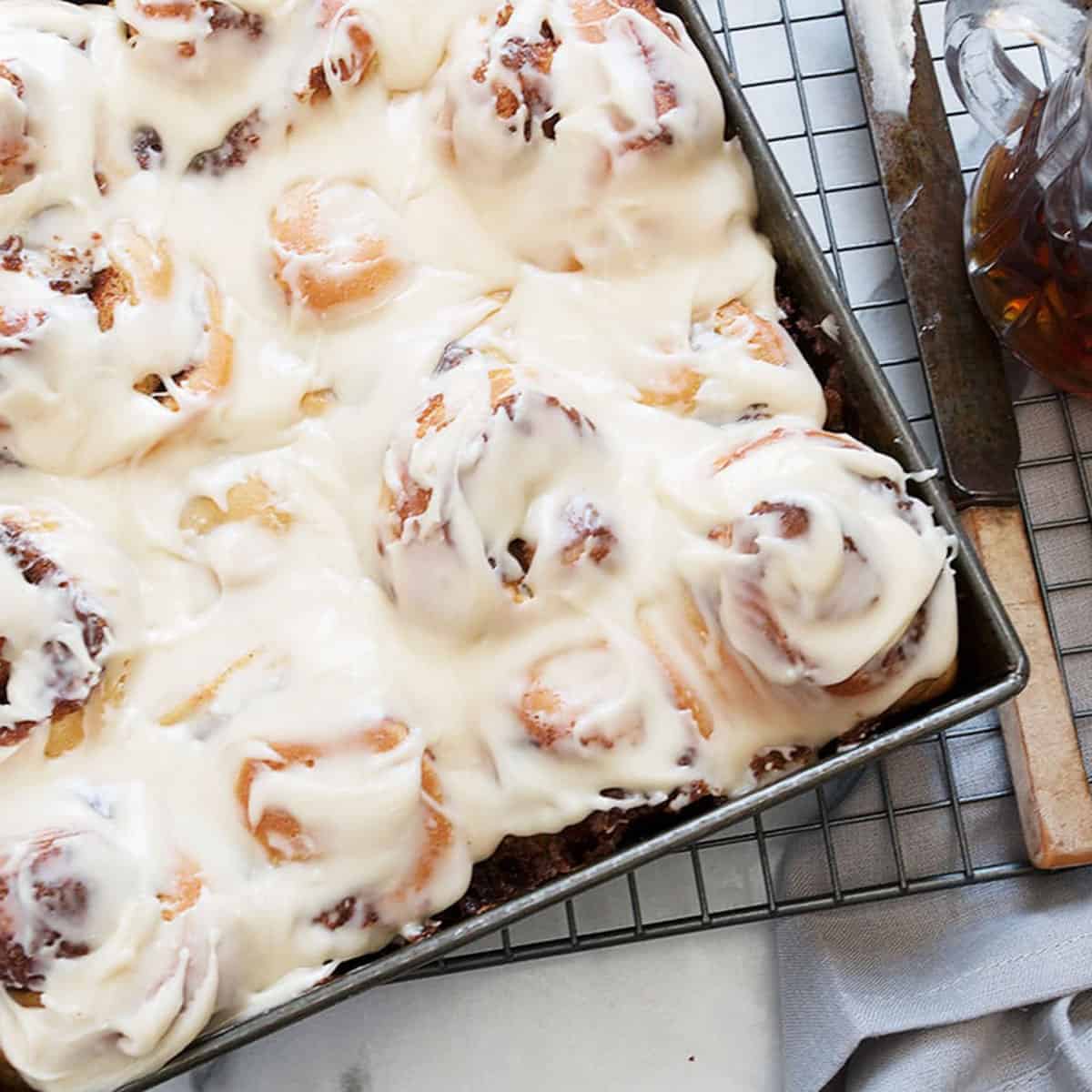 Maple Cinnamon Rolls - Seasons and Suppers