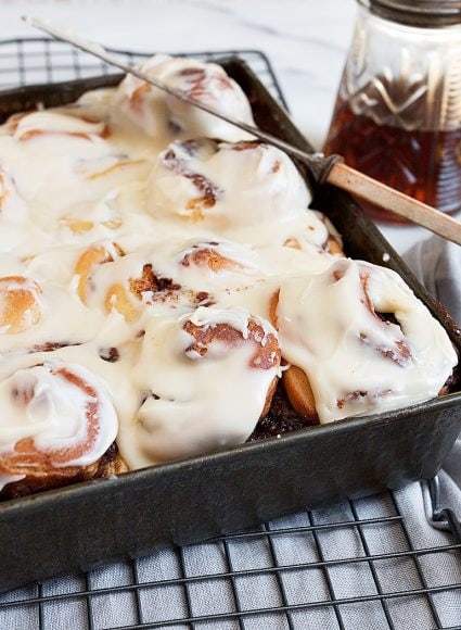 Maple Cinnamon Rolls - Seasons and Suppers