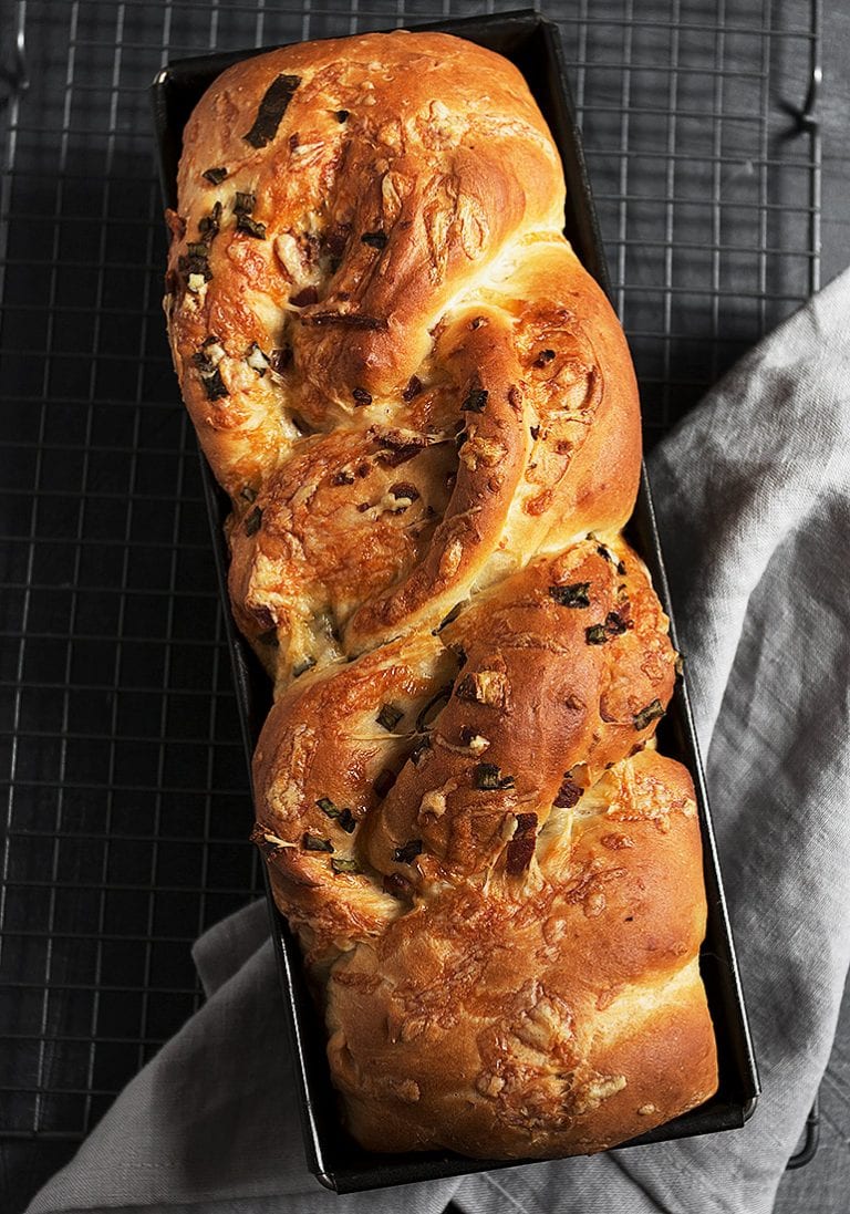 Loaded Baked Potato Bread - Seasons and Suppers