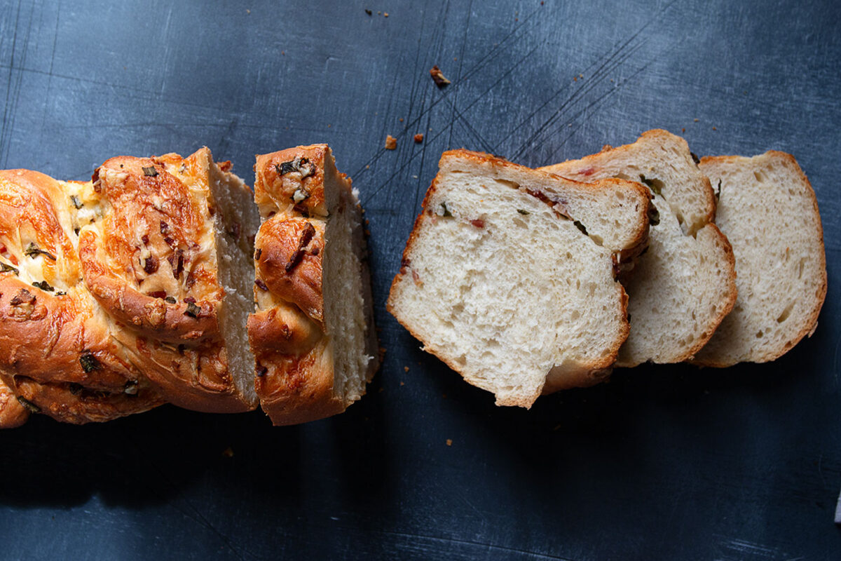 Loaded Baked Potato Bread - Seasons and Suppers