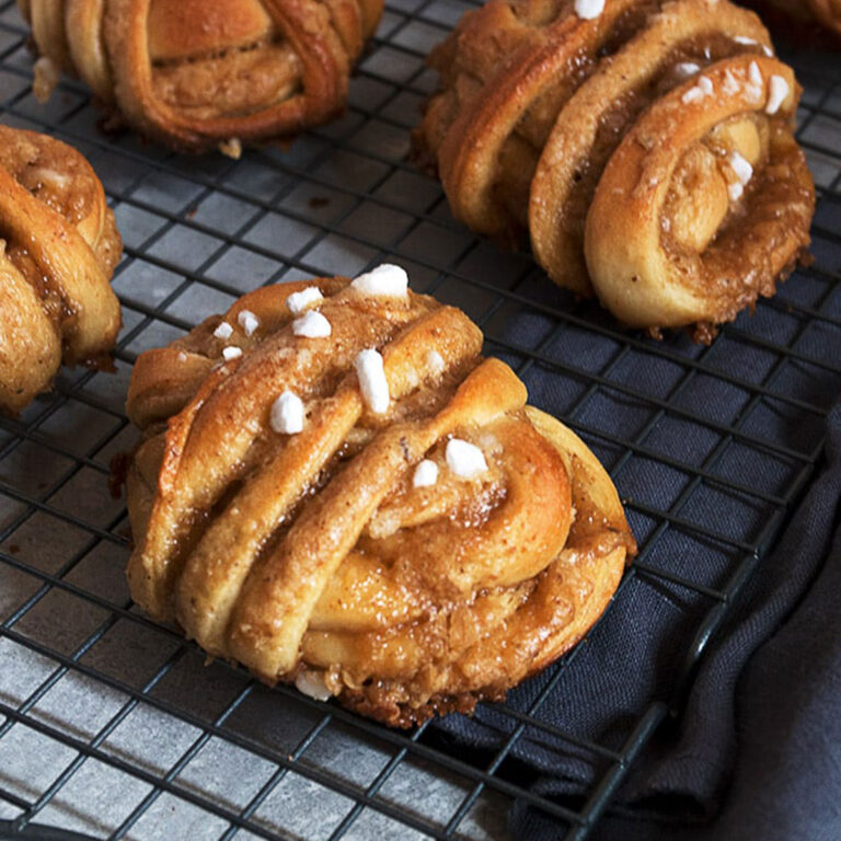 Sticky Maple Walnut Buns - Seasons and Suppers